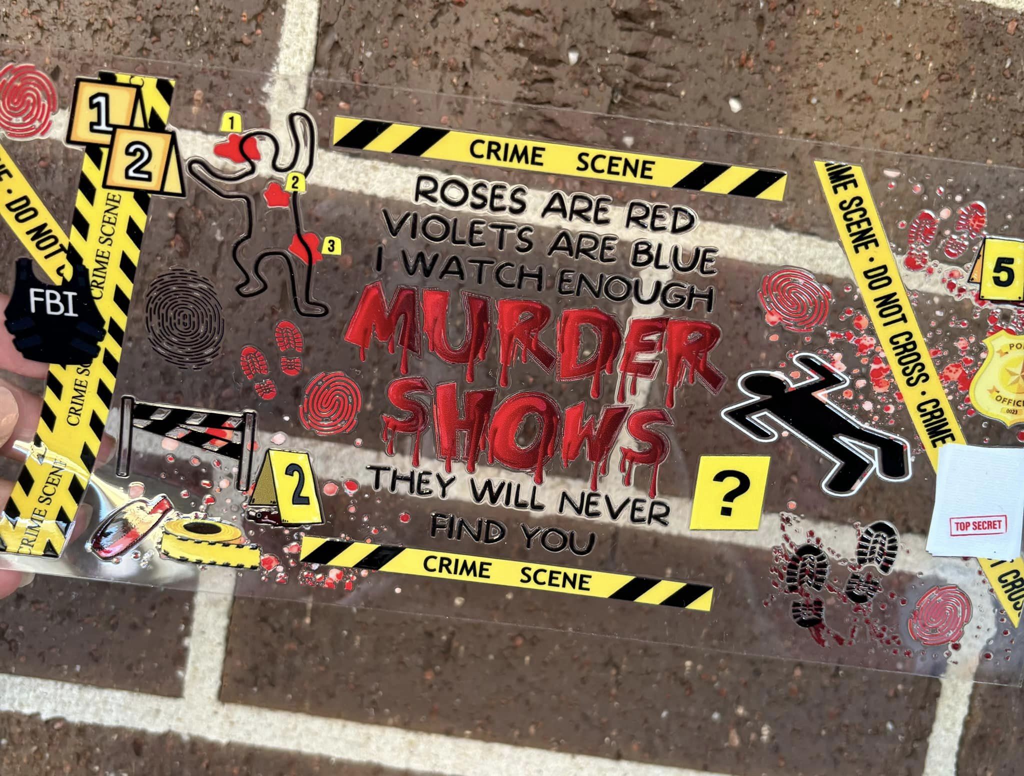 ROSES ARE RED DOUBLE SIDED UV- DTF – Mia&Mummy